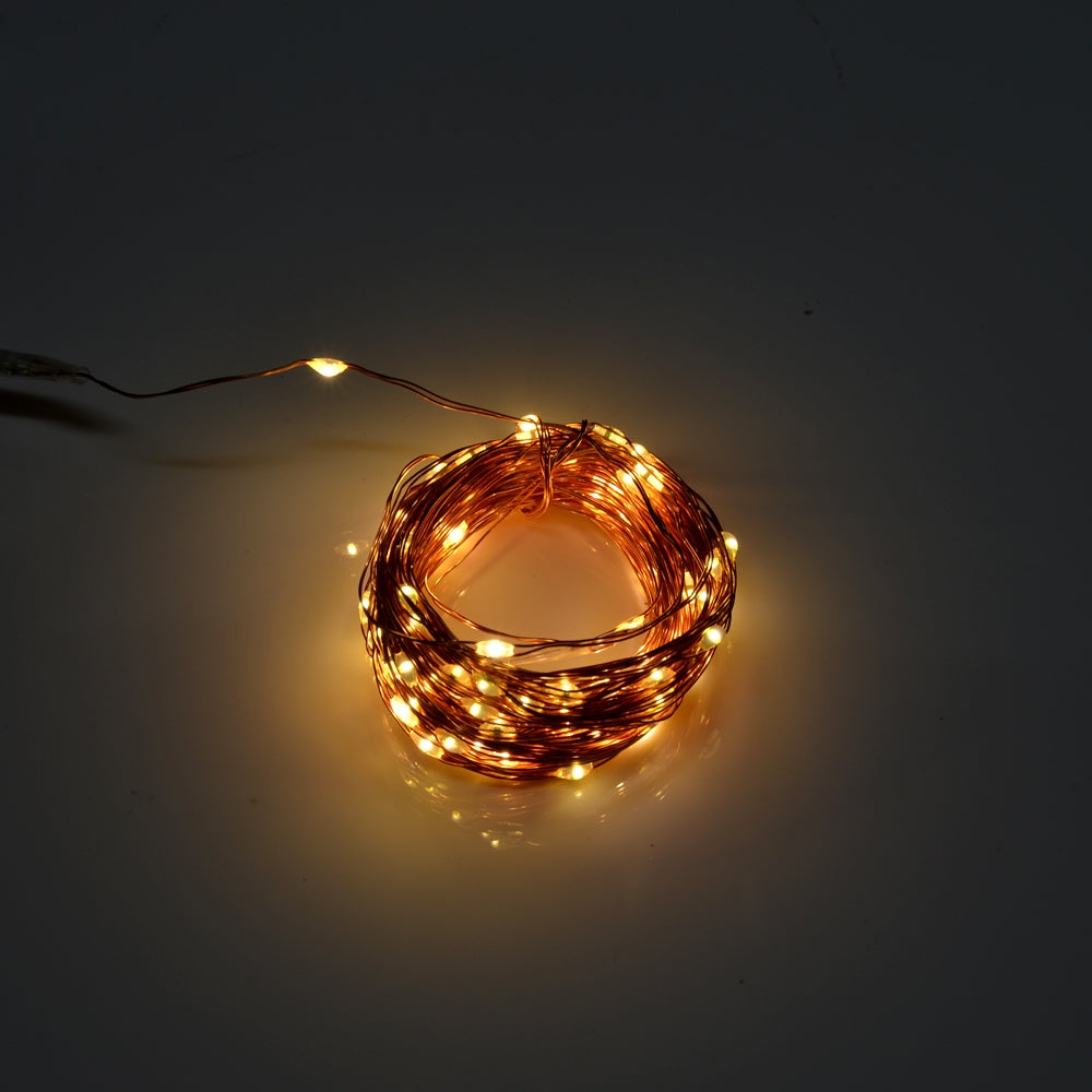 100 LED Copper Fairy Light Plug in OEM - Warm White – Perfect Holiday