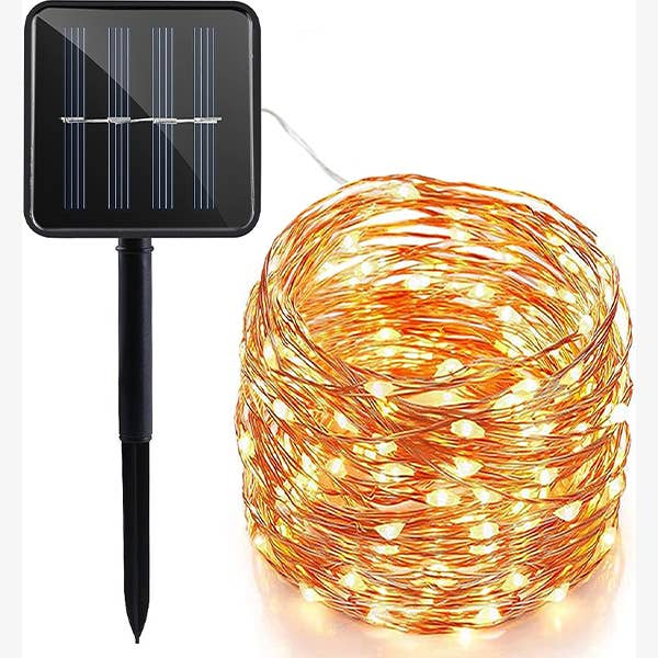 32ft 100 LED Microdot Wire Solar Fairy Light - Warm White – Perfect Holiday
