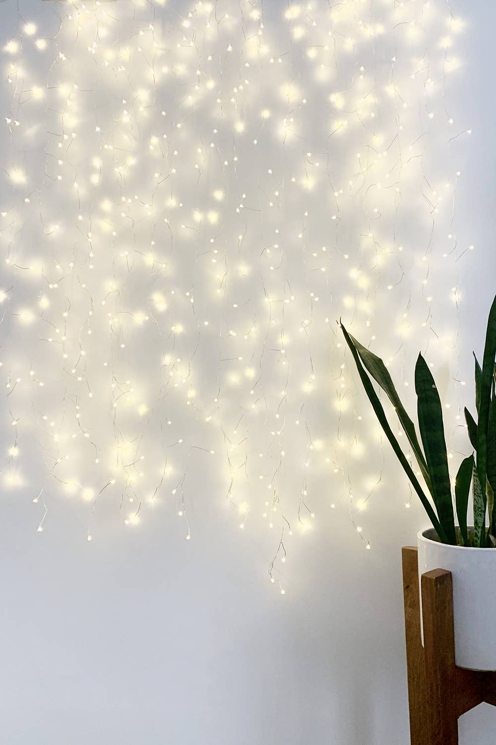 480 LED Cluster Curtain Fairy Lights Plug in - Warm White – Perfect Holiday