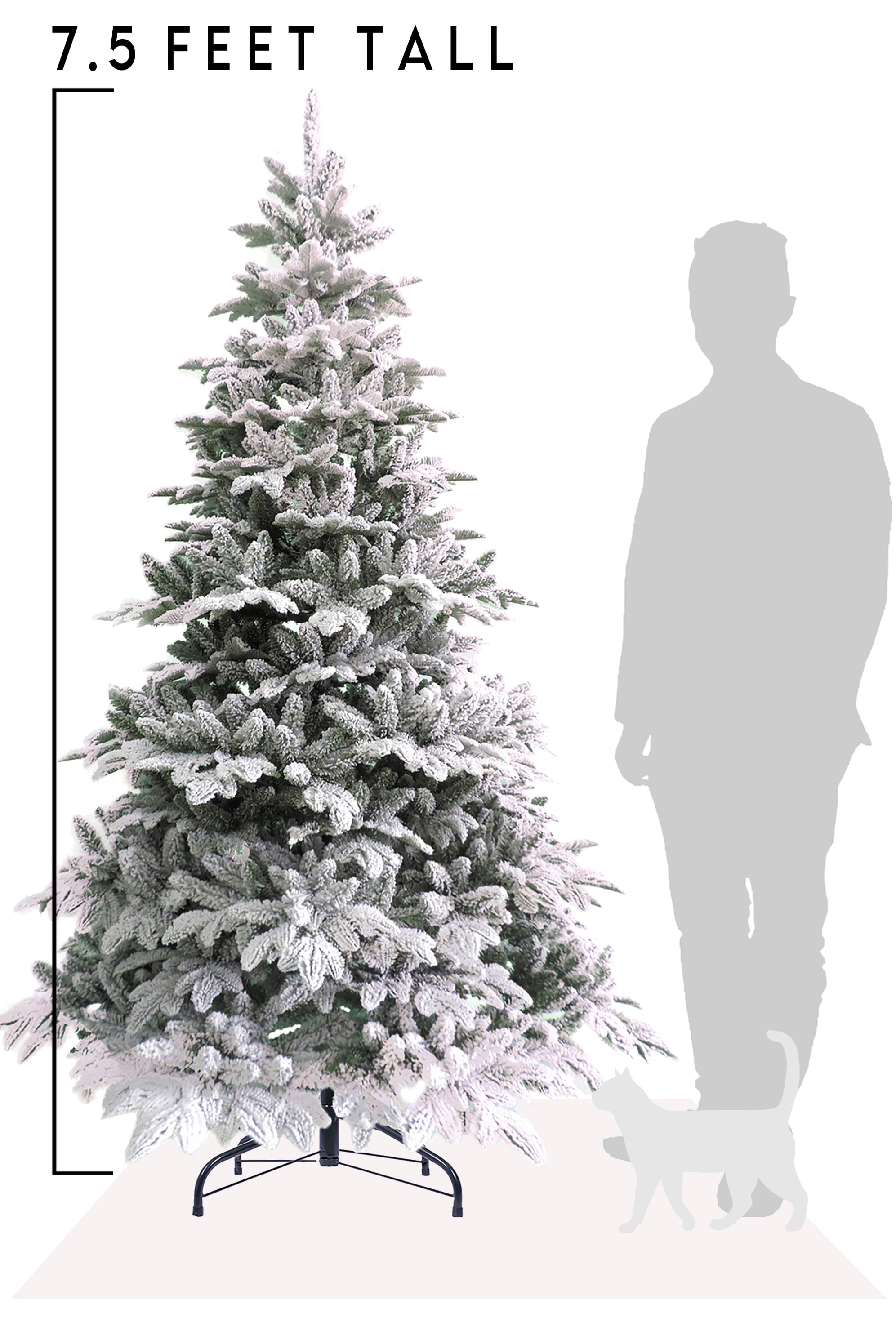 Calgary Spruce Snow Flocked Christmas Tree – Perfect Holiday
