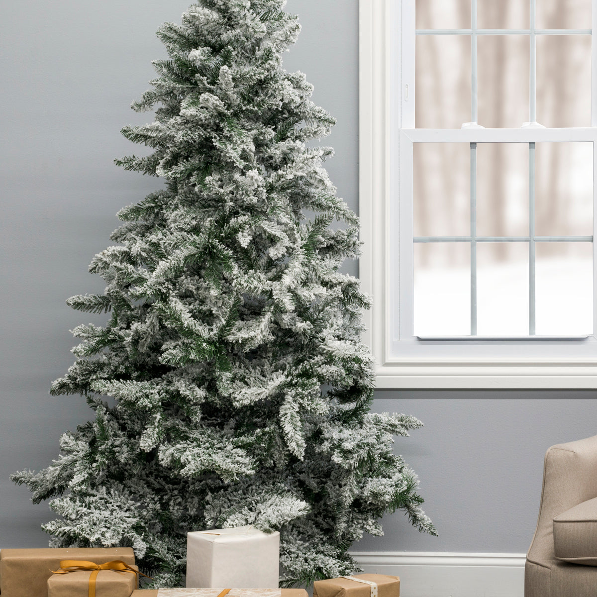 artificial tree snow